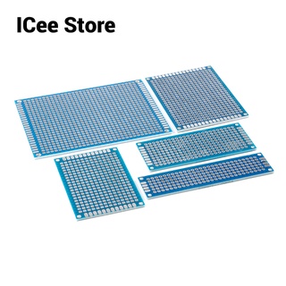 2Pcs Universal PCB 5x7cm 4x6cm 3x7cm 2x8cm Blue Double Side Prototype ...