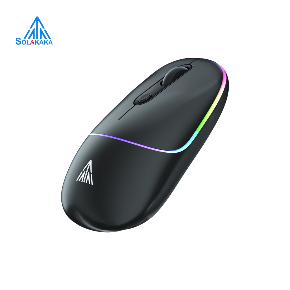 SOLAKAKA SM15 Wireless Mouse Rechargeable Computer Mice with RGB Lights ...