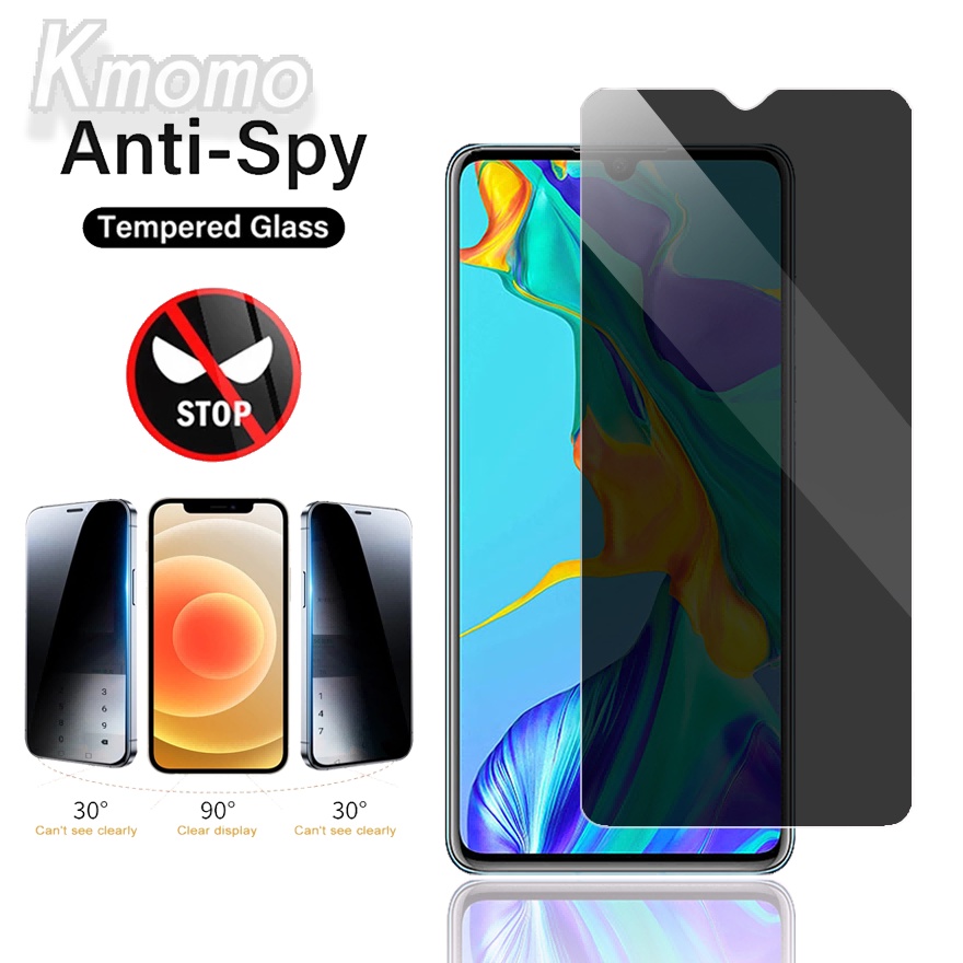 Privacy Tempered Glass Huawei P40 P30 P20 Mate 30 20 Lite Anti Spy ...