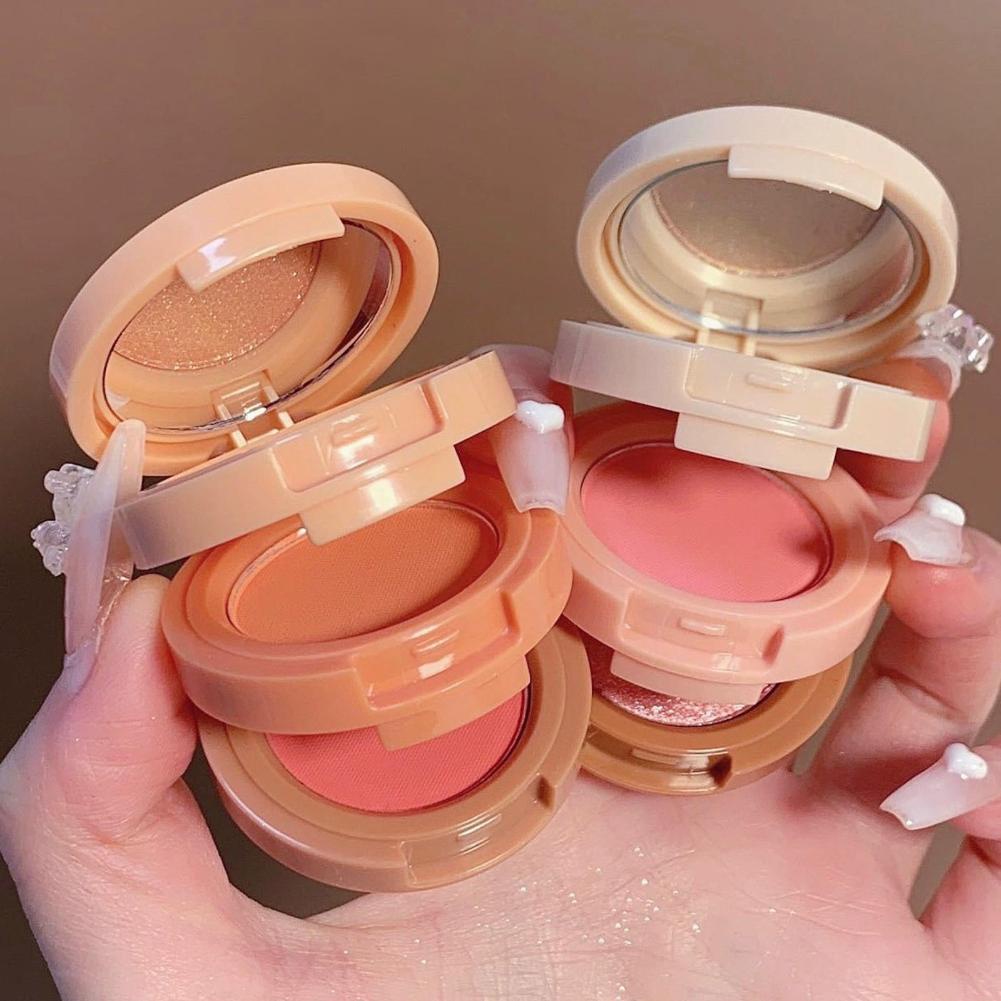 3-color 3-layer High-gloss Blush Plate Repair Volume Three-in-one Rouge ...