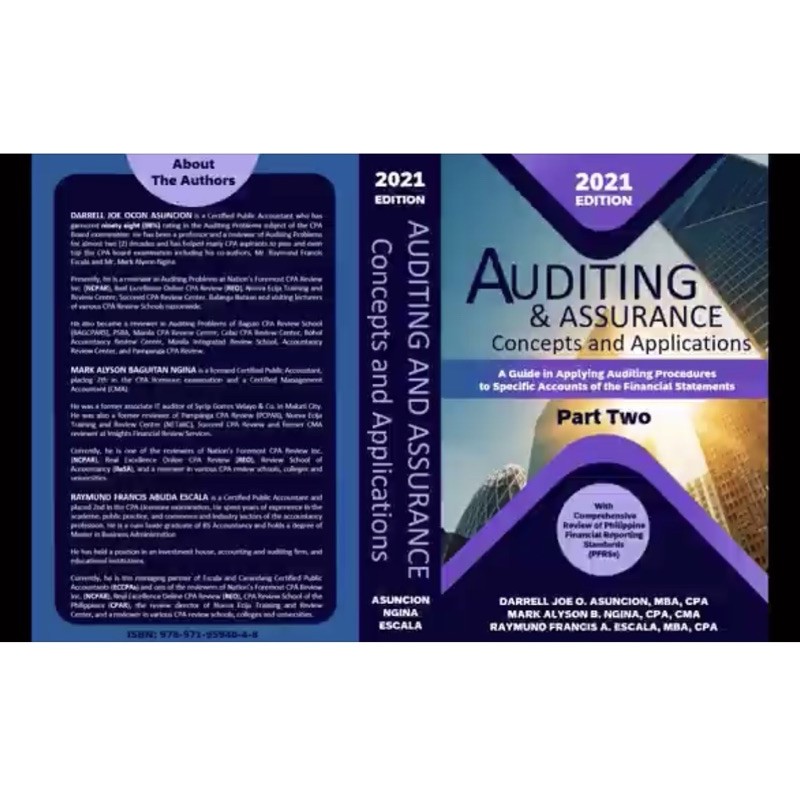 Auditing And Assurance Concepts And Applications Part Two 2021 Edition