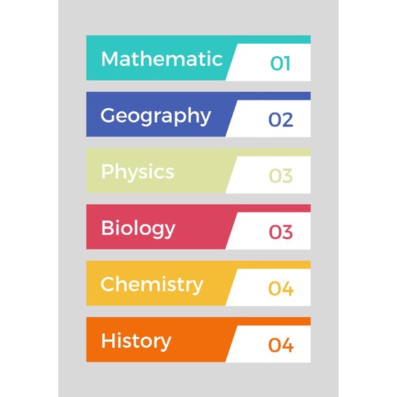 Sticker label for school subjects (20pcs) | Shopee Philippines