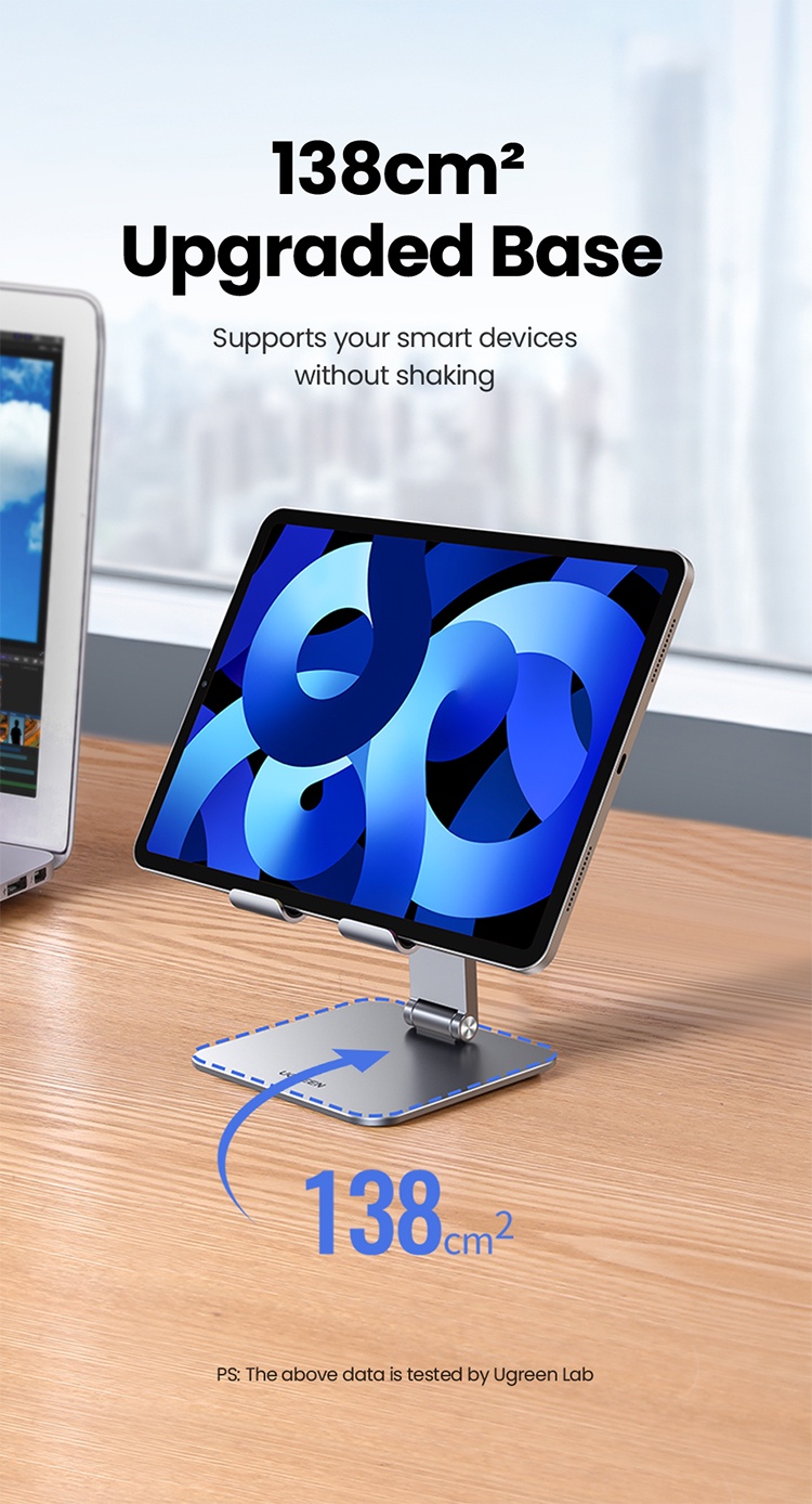 UGREEN Tablet Foldable and Liftable Phone Stand For iPad Pro 2021 iPad ...