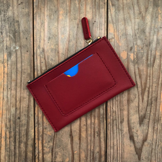 Slim Zipper Pocket Pouch (PLAIN) | Shopee Philippines