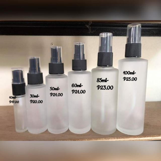 GLASS PERFUME BOTTLES 100ml 85ml 60ml 50ml 30ml 10ml Shopee Philippines