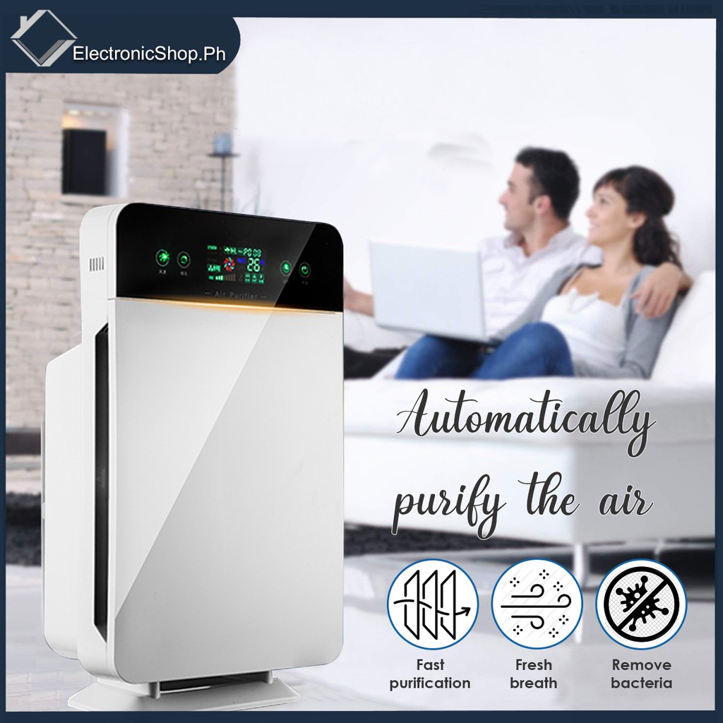 Air purifier air filter smart remote control and button operation two ...