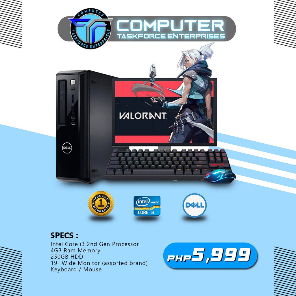 DESKTOP PROMO PACKAGE | INTEL CORE i3 2ND GEN 4GB RAM 250GB HDD | 19 ...