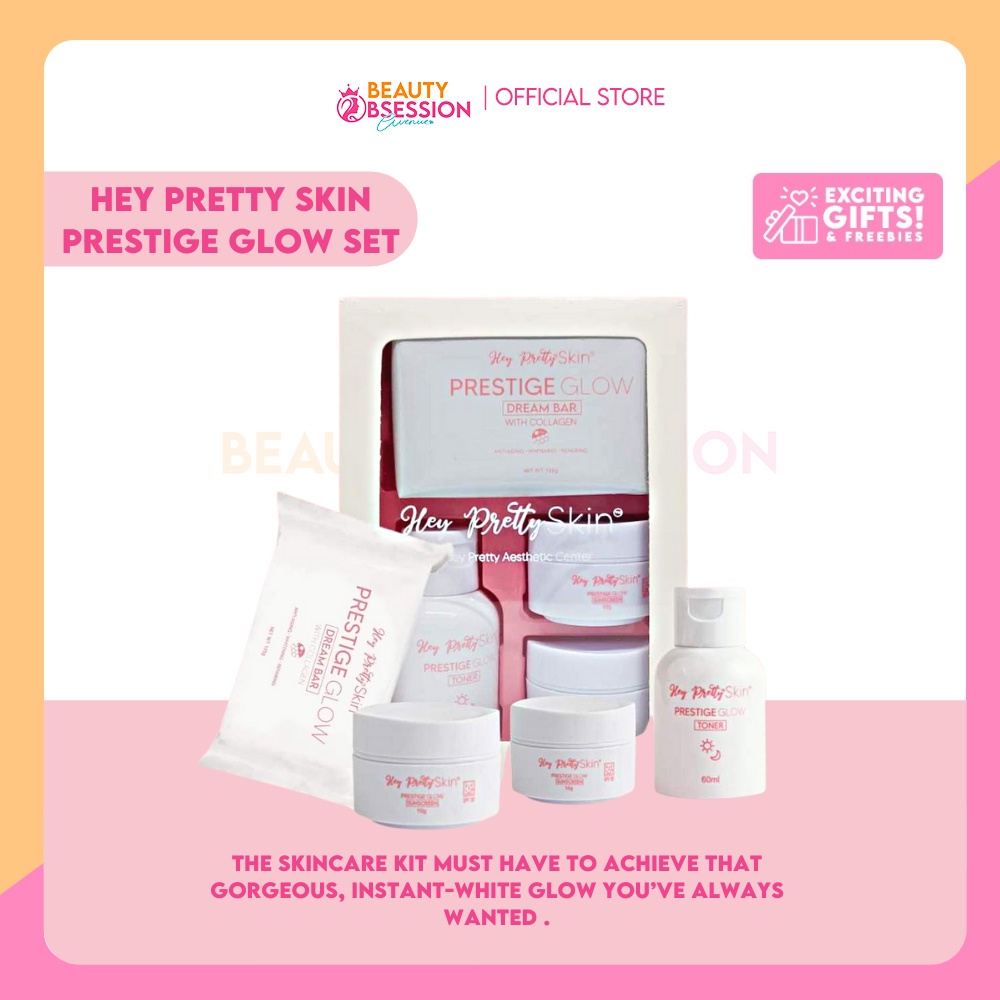 Hey Pretty Skin Prestige Glow Set | whitening Kit | Shopee Philippines