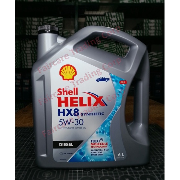 Shell Helix Diesel HX8 5W-30 Fully Synthetic Engine Oil 6Liter | Shopee ...