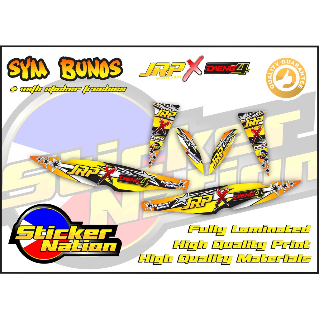 SYM Bonus 110 Jrp x Daeng Decal Sticker | Shopee Philippines