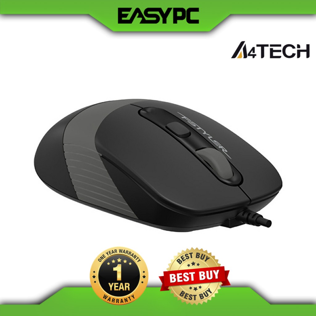 A4Tech Fstyler FM10 Optical Mouse. 1600 DPI Gaming Mice USB Connection ...