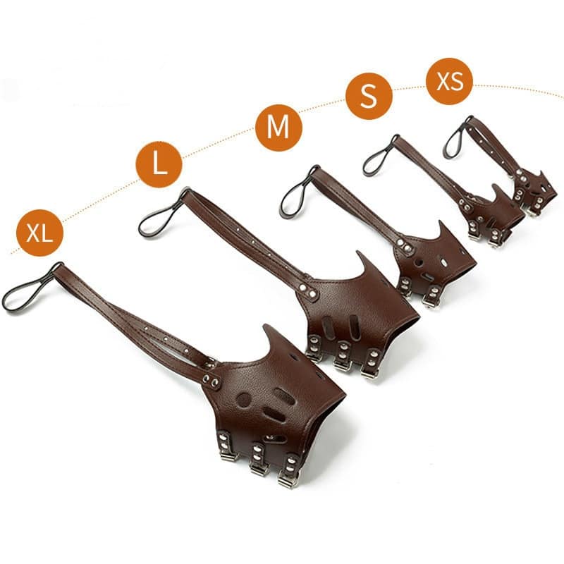 Reflective Adjustable Plastic Muzzle and Leather Busal Anti bite for ...