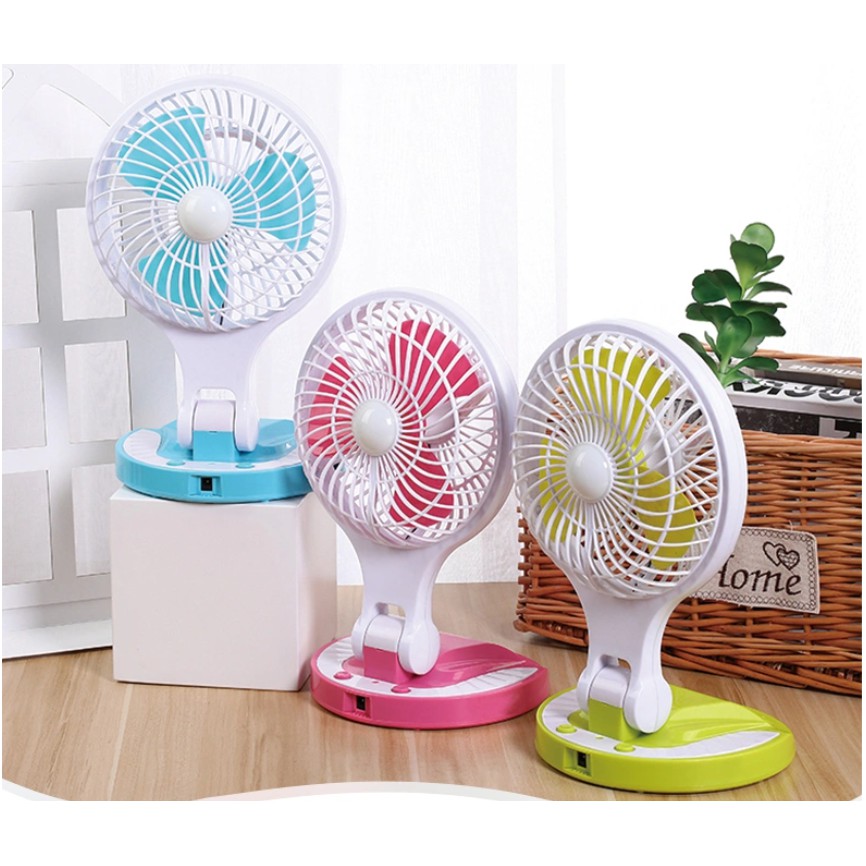 Portable Led Light with MINI FAN LY-5580 Rechargeable Fan Mini Fan with ...