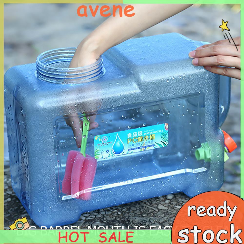 5L Capacity Pure Water Buckets Container with Faucet Portable Driving ...