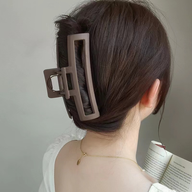 Large Hair Claw Clips for Long Thick Hair Big Hair Clamp Frosted ...