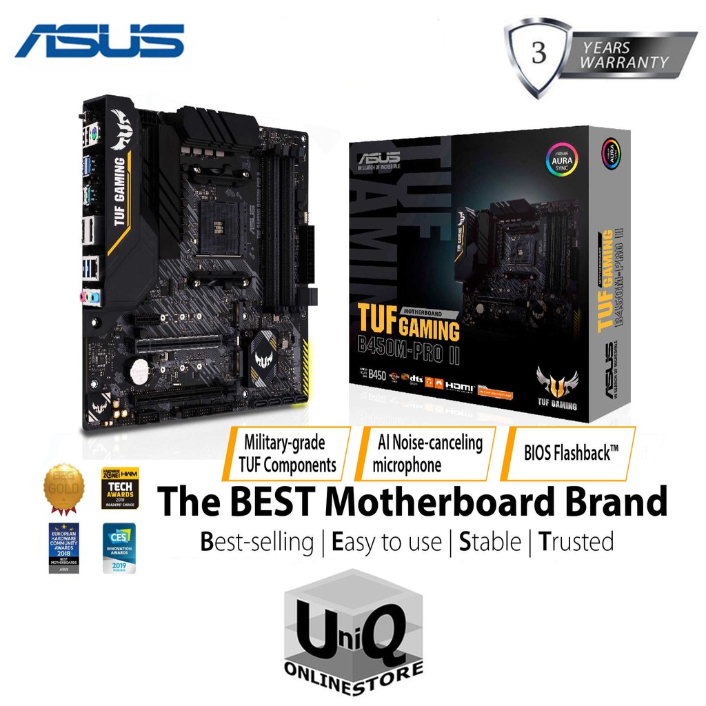 Asus TUF GAMING B450M-PRO II, AMD B450 (AM4) mATX gaming motherboard w ...