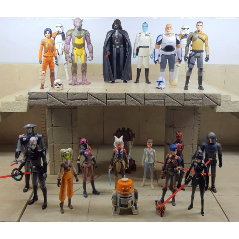 Star Wars Rebels The Clone Wars 3.75 1:18 Collectible Action Figures ...