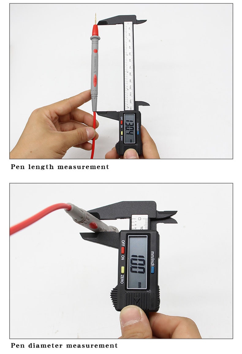 Multimeter Test Leads Universal Cable AC DC 1000V 20A CAT III Measuring ...