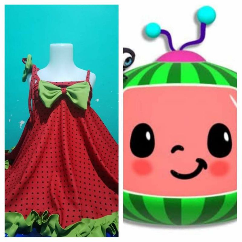 CocoMelon - Kids Ribbon Dress Small | Shopee Philippines
