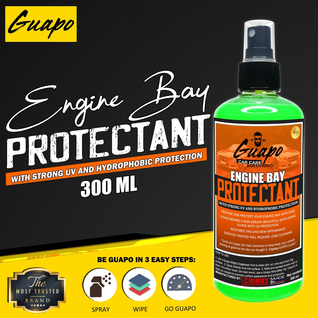 Guapo Car Care Solutions Engine Bay Protectant / Engine Detailer ...