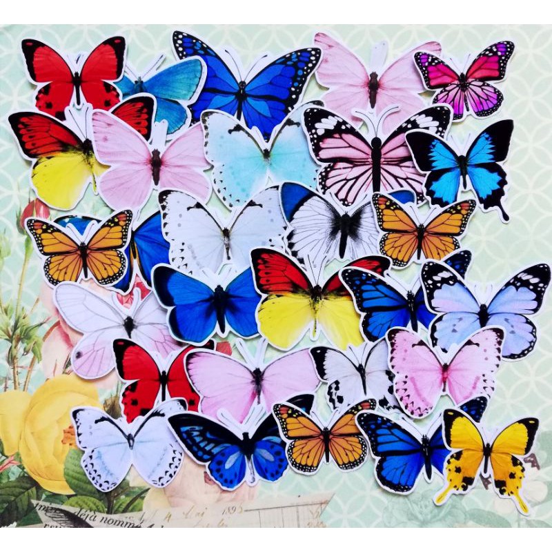 Butterfly Glossy Stickers (SMALL) | Shopee Philippines