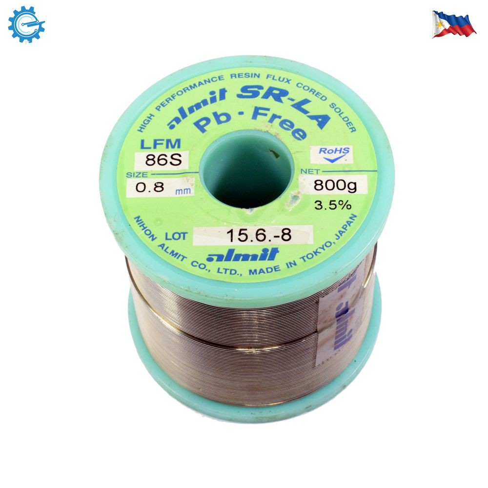 Almit SR-LA LFM86S Lead Free Solder Wire 0.8mm 800g | Shopee Philippines