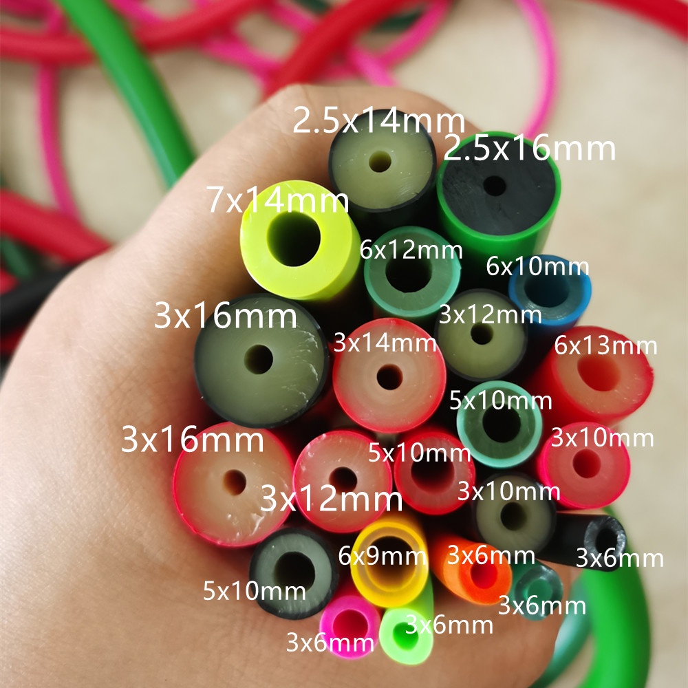 Spearfishing rubber tube speargun rubber Sling 1 meter 3mmx6mm 3mmx10mm 5mmx10mm 3mmx12mm ...