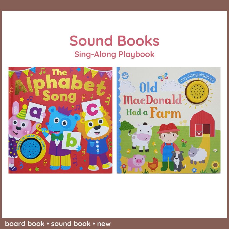 Sound Board Book | Sing Along Playbook | The Alphabet Song | Old ...