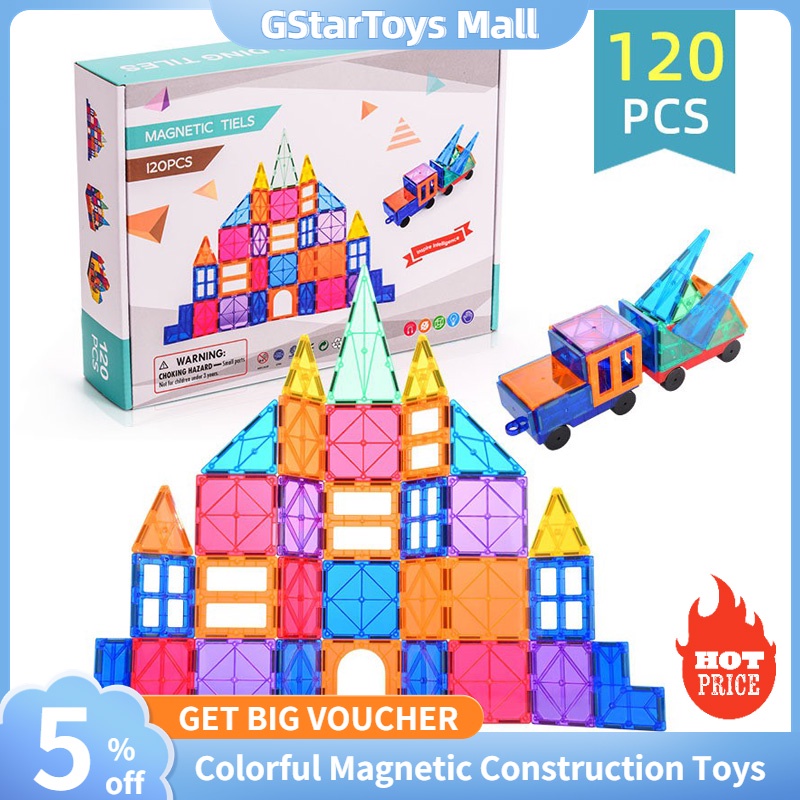 3D Strong Magnetic Colorful Building Model Set Toy Magnet Building ...