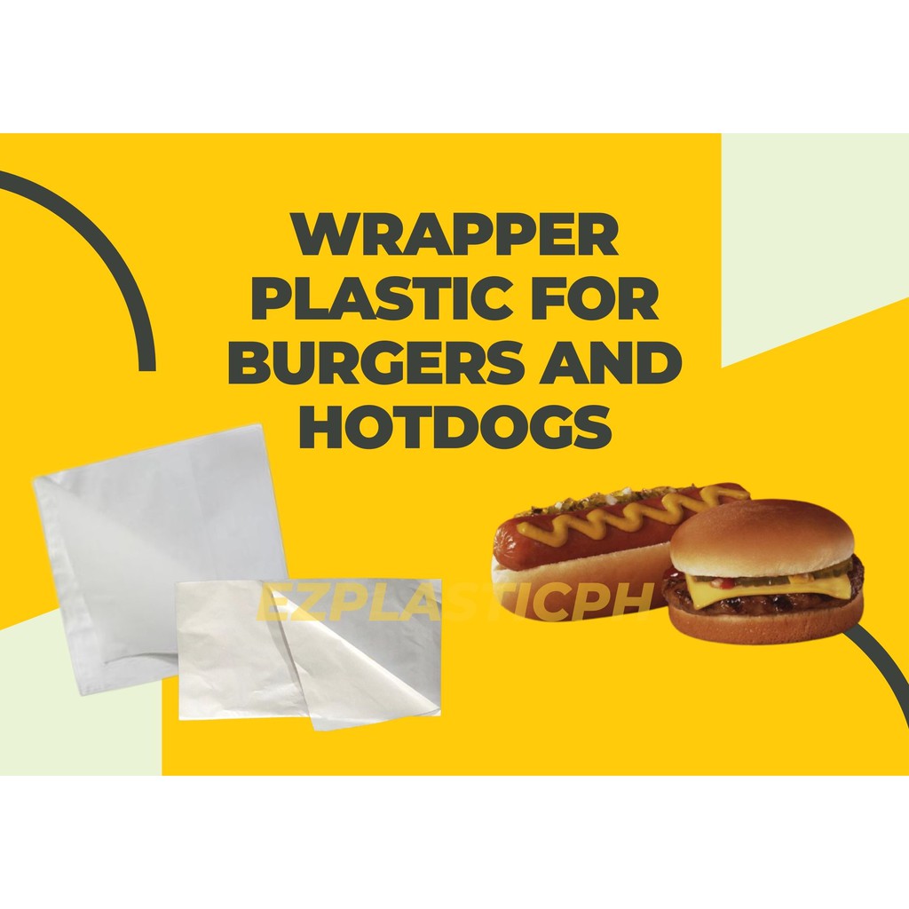 Burger / Hotdog / Footlong / Siopao / Sandwich Wrapper Plastic | Plain ...