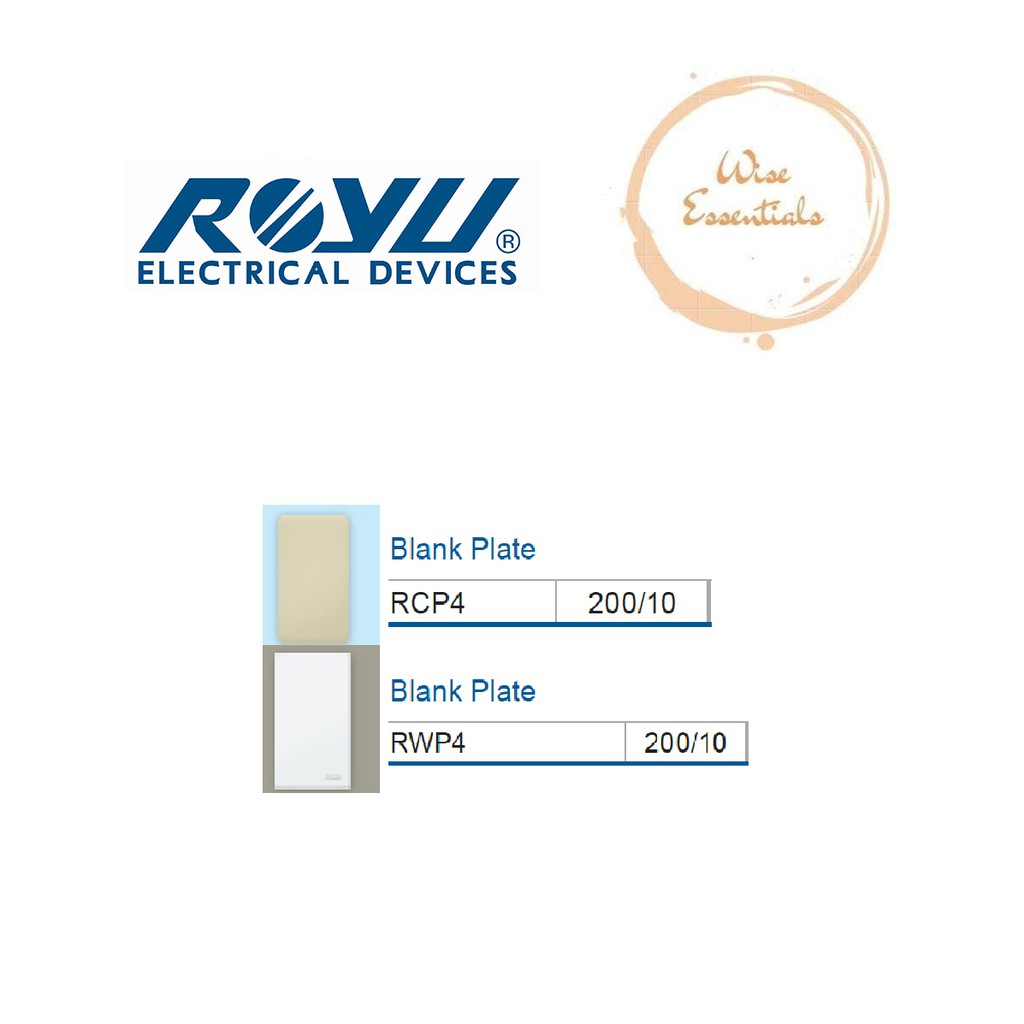 ROYU Blank Plate (Classic/Wide Series) | Shopee Philippines