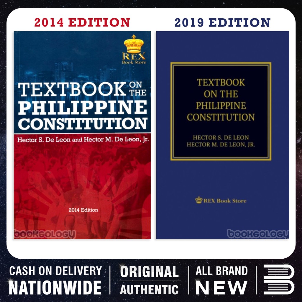 ORIGINAL - TEXTBOOK ON THE PHILIPPINE CONSTITUTION 2014 & 2019 Edition ...
