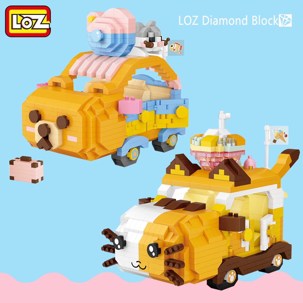 LOZ Mini Blocks Cartoon Auction Figure Bricks Anime Cat Model for Girls ...