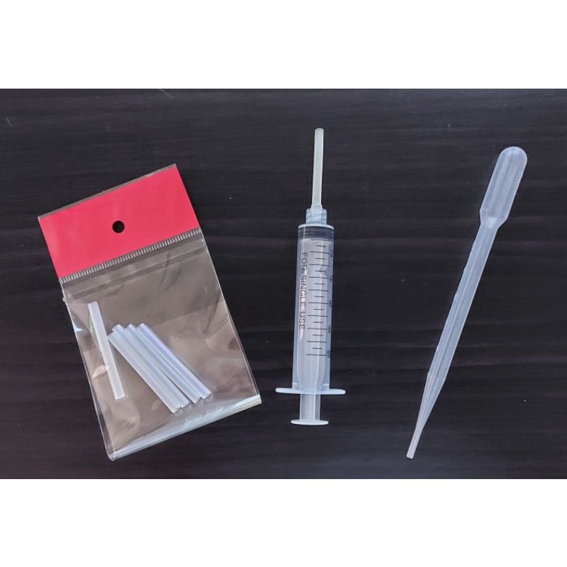 Handfeed Accessories Syringe 10ml with Hose & Pipette for Birds ...