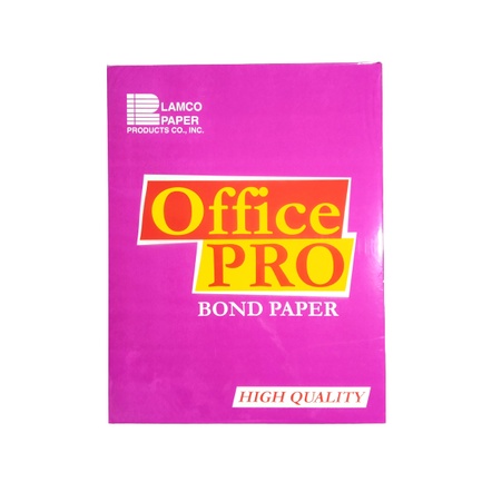 Office Pro Bond Paper Letter, 500 Sheets | Shopee Philippines