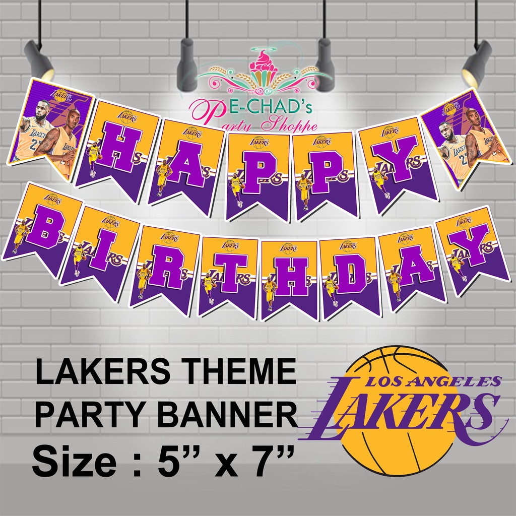 Lakers Theme Party Banner | Shopee Philippines
