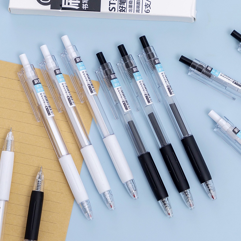 Press Retractable Pens For Students School Multi Ballpoint Function Pen ...