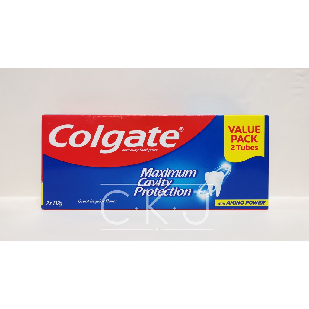 Colgate Great Regular Flavor Toothpaste 2 x 132g Twin Pack | Shopee ...