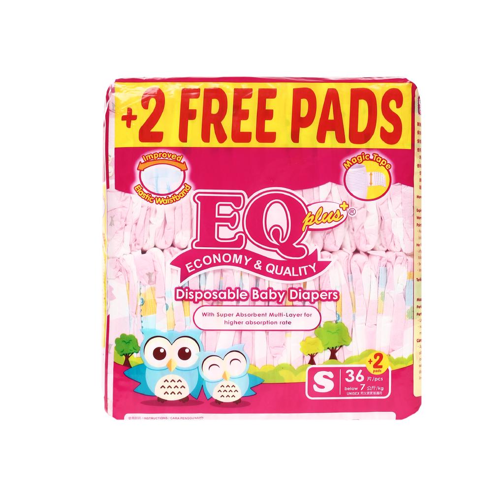 EQ Plus Big Pack Small 36's - Tape Baby Diapers | Shopee Philippines