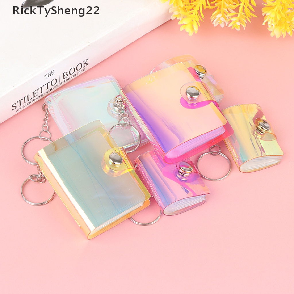 RT 1 Inch 2 Inch Photo Album Keychain Photo Album ID Card Storage ...