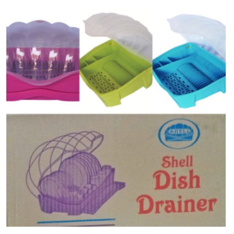 Uni Shell Dish Drainer Big /Dish Organizer/Dish Rack (8808) | Shopee ...