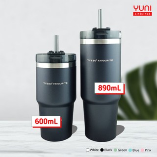 600mL/890mL Tyeso Favourite w/ Straw Vacuum Insulated Mug Coffee ...