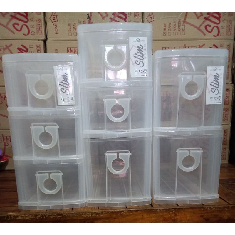 Home mates stylish slim drawer. (all clear) | Shopee Philippines