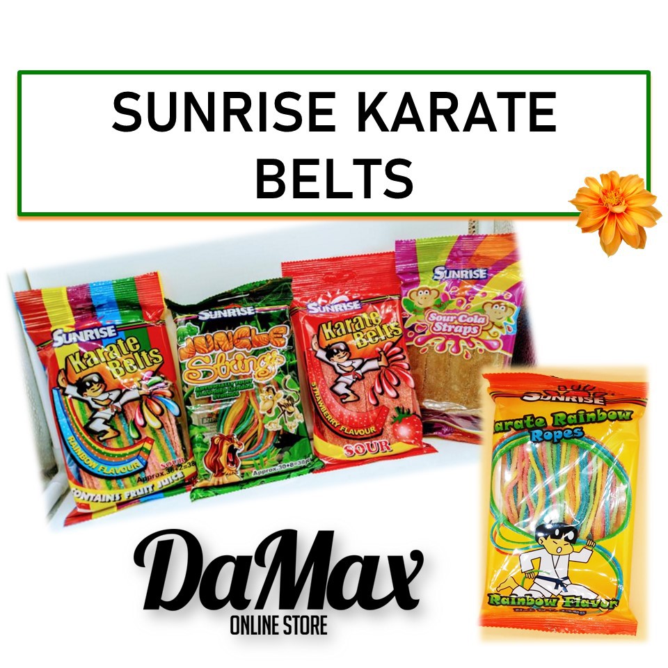 SUNRISE KARATE BELTS, JUNGLE STRINGS, SOUR COLA, ROPES | Shopee Philippines
