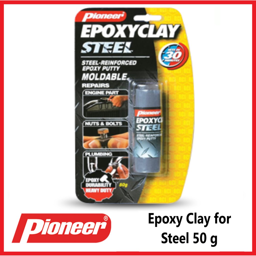 Pioneer Epoxy Clay for Steel 50 g | Shopee Philippines