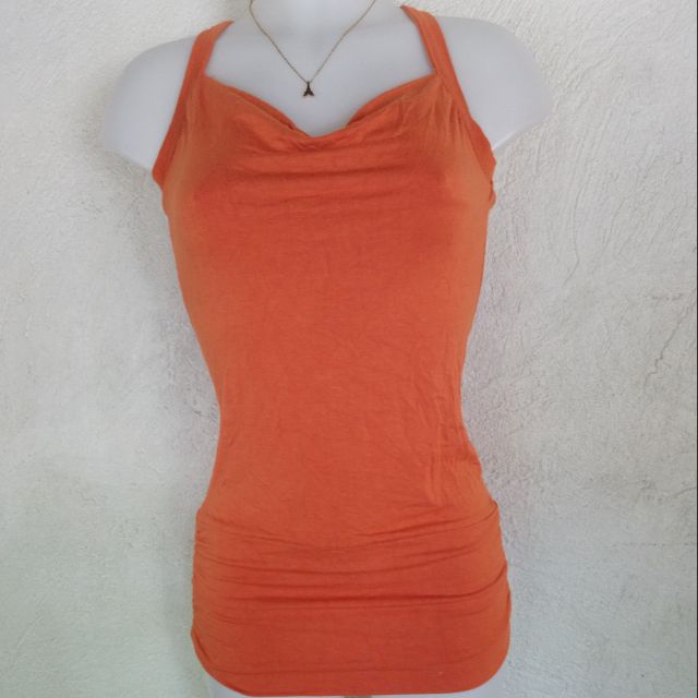 Orange Backless Sleeveless | Shopee Philippines