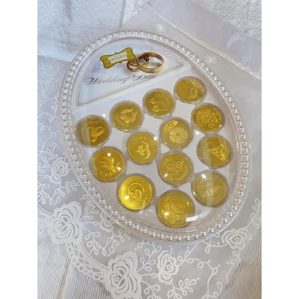 Wedding Arrhae | Arras Coins | Coin Bearer Coins | Unity Coins Gold ...