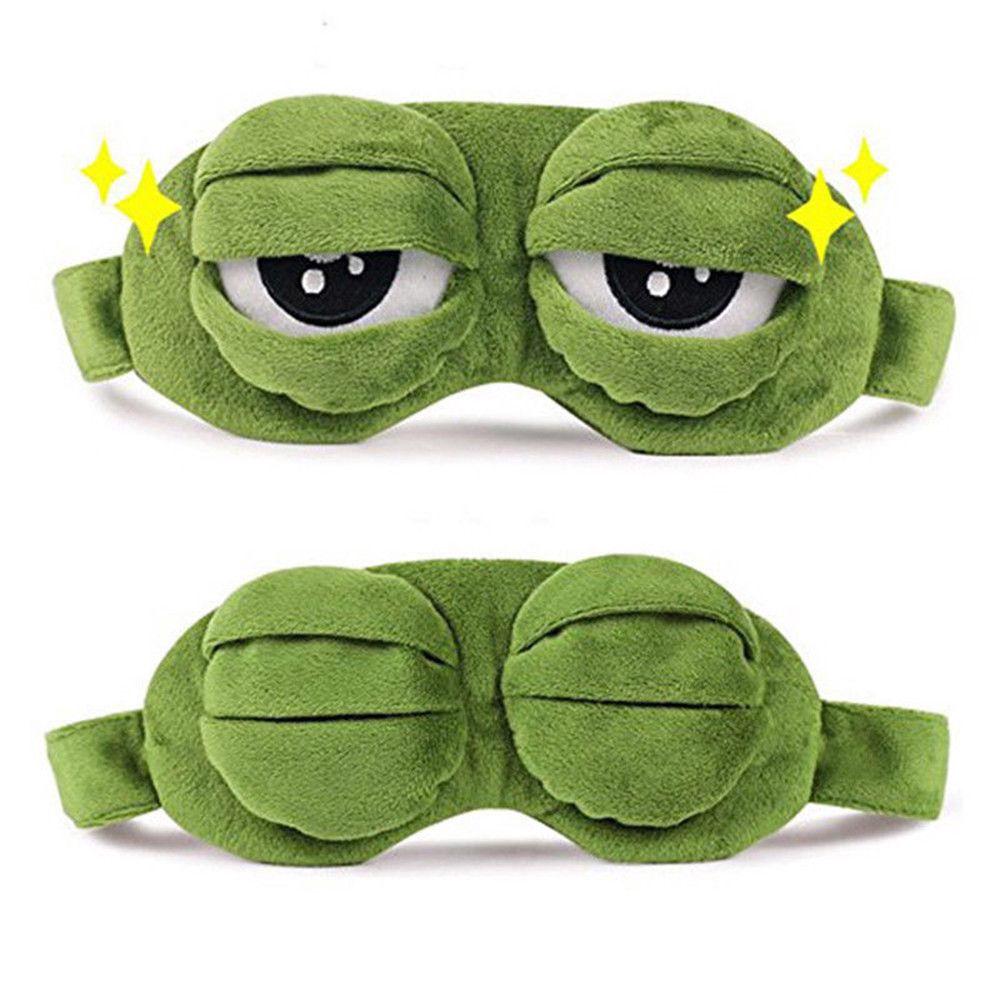 3D Pepe The Frog Sad Frog Eye Mask Cover Sleeping Rest Sleep | Shopee ...
