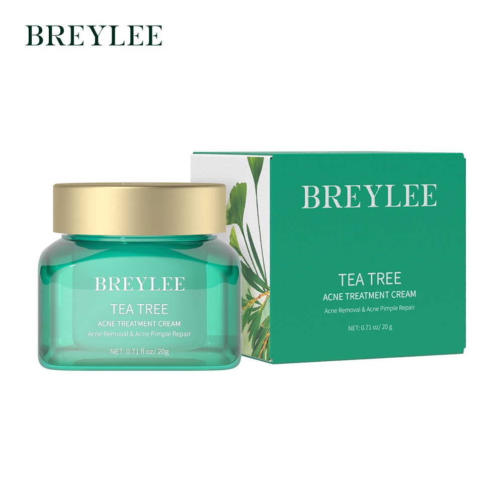 BREYLEE Tea Tree Acne Treatment Cream Control Oil Remove Pimples ...