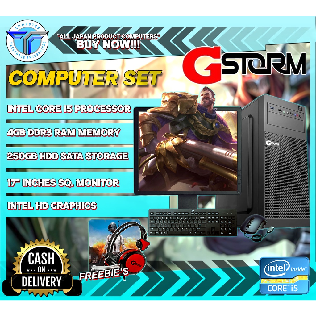 Computer Set Intel Core i5 4gb 250gb 18.5 Wide | Shopee Philippines